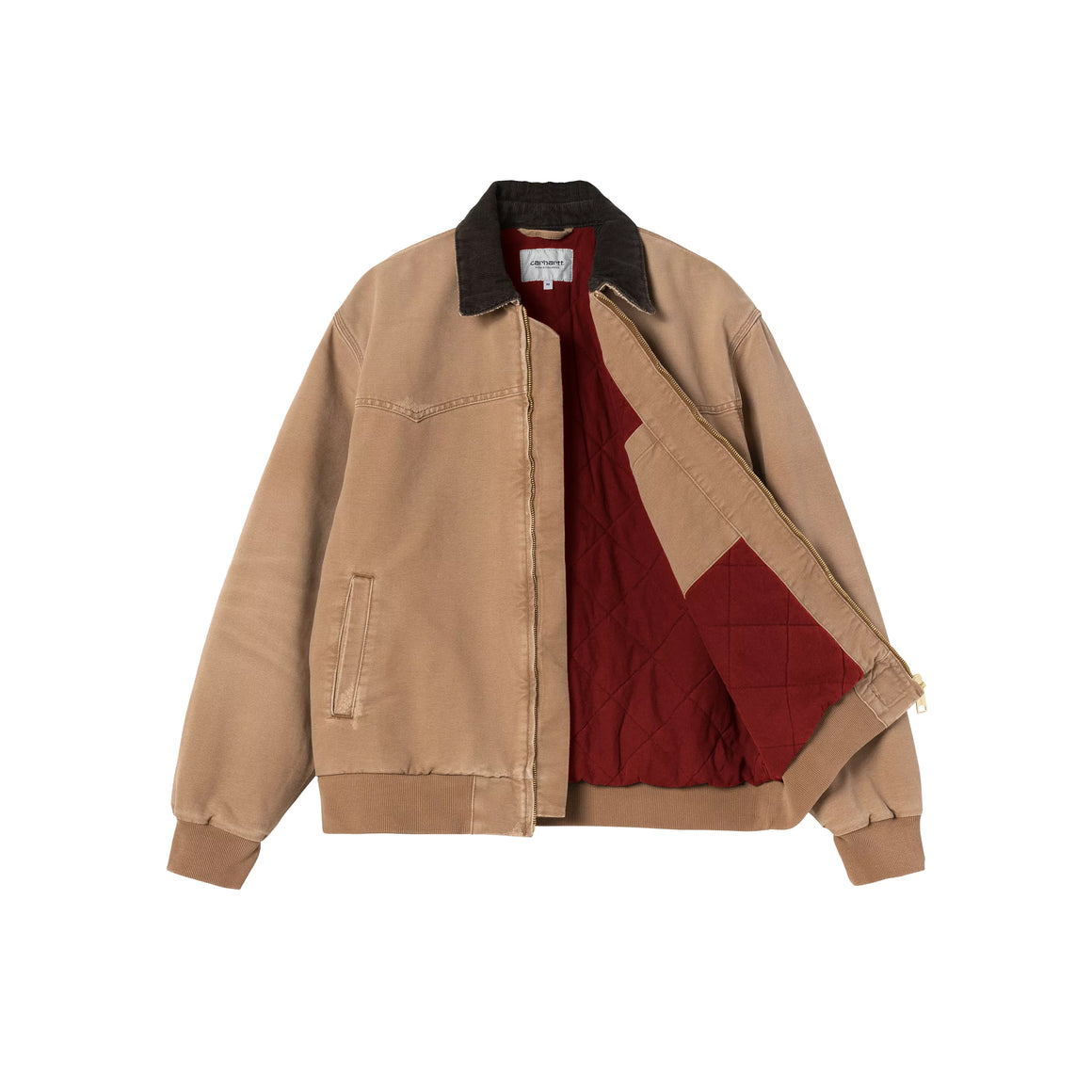 Carhartt WIP OG Santa Fe jacket Hamilton Brown Tobacco Grind Wash ...