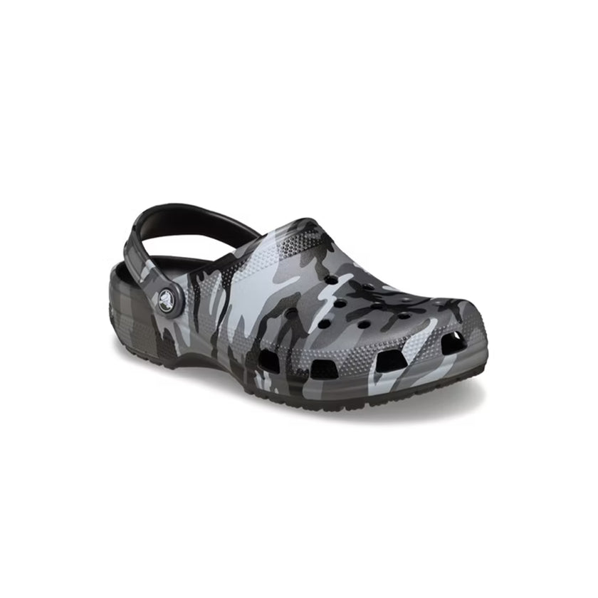 Crocs Classic Camouflage Clog Black Grey - 211936-0DD - Starcow Paris ...