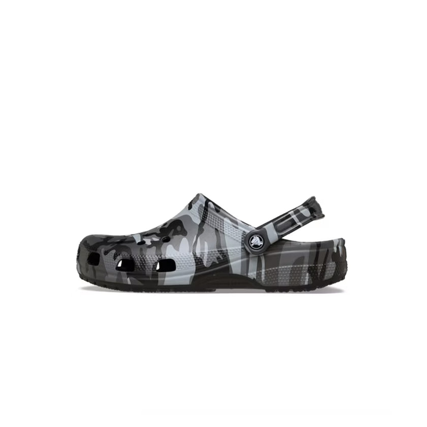 Crocs Classic Camouflage Clog Black Grey - 211936-0DD - Starcow Paris ...