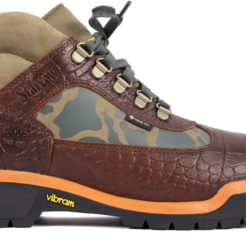 Timberland x Starcow Field Boots Mid Lace GTX Medium Brown Full Grain ...