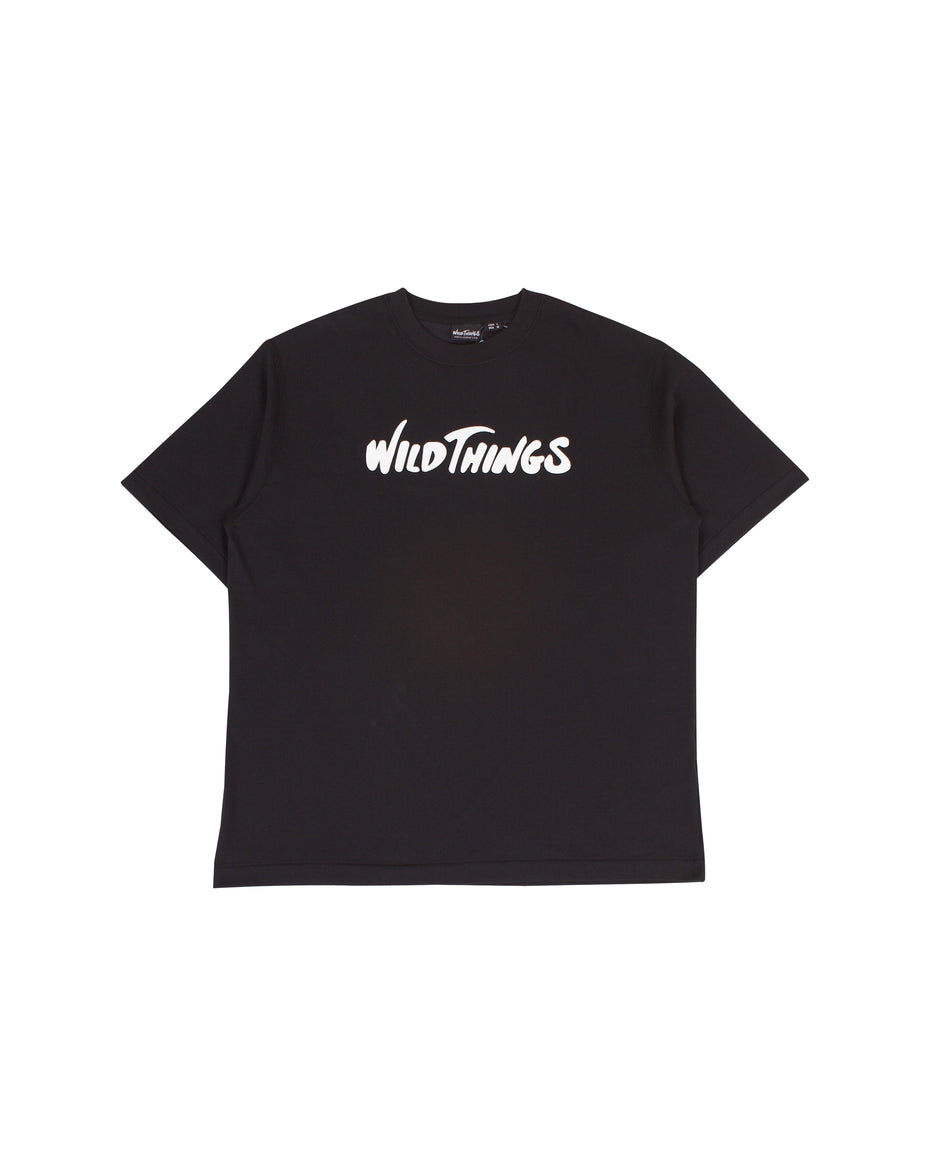 Wild Things WT Logo Tee Black - WT241-22-BLACK - Starcow Paris